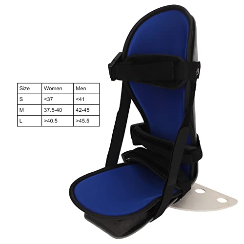 Plantar Fasciitis Night Splint Achilles Tendonitis Night Brace Adjustable Nighttime Foot Pain Relief Device with Calf Stretching for Orthopedic Relief(L)