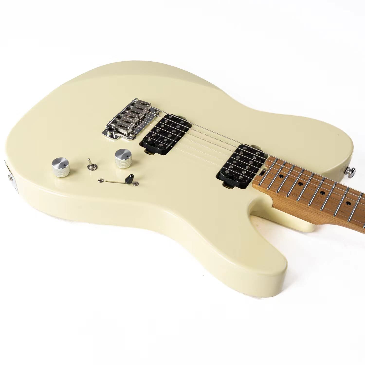 EART E-TT72 6 String Semi-Hollow-Body Electric Guitar Versatile Playability, Powerful Humbucker Pickups Fixed Bridge Guitars