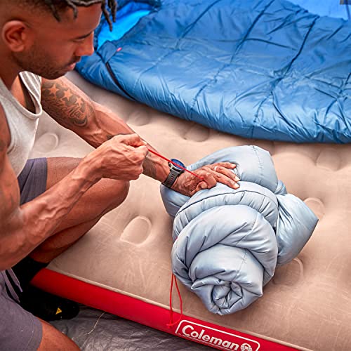 Coleman Sleeping Bag—Tidelands 50° Big & Tall Mummy Sleeping Bag for Adults