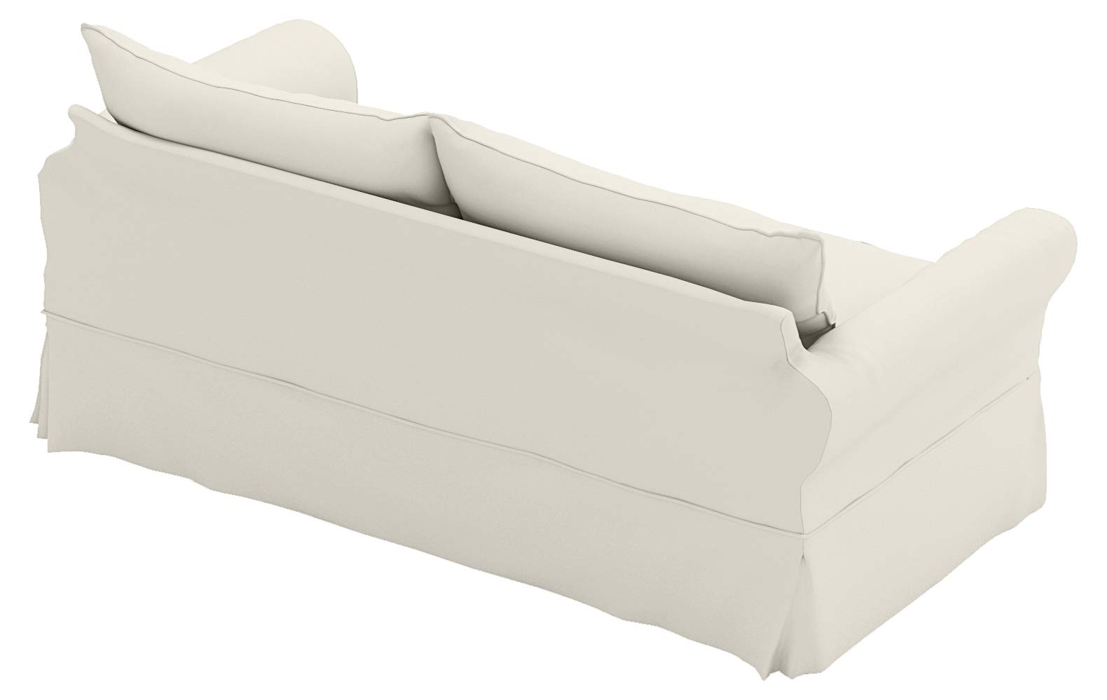 The Cotton Sofa Cover (Width: 81”~ 85”, Not 92” !) Fits Pottery Barn PB Comfort Roll ARM Sofa (Not Grand Sofa). A Durable Slipcover Replacement (Beige (Knife Edge))