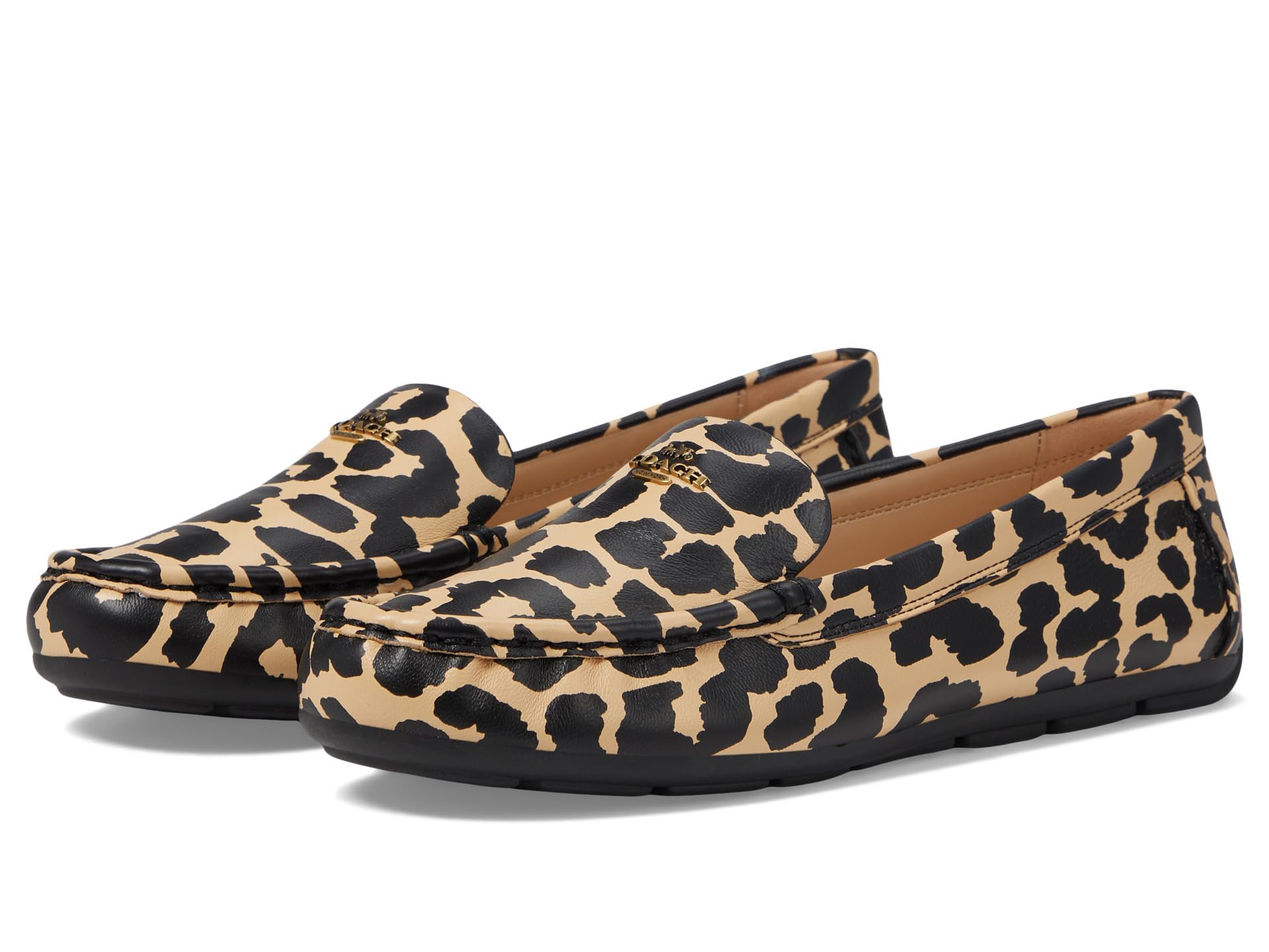 Coach Women's Marley Leopard Print Driver Driving Style Loafer, 9
