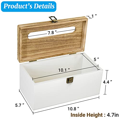 Rustic Trash Bag Holder Wall Mounted, Trash Bag Dispenser Roll Holder with Lid, Garbage Bag Holder Dispenser for Plastic Bags, Trash Bag Holder Garbage Bag Dispenser for Home & Kitchen Organization