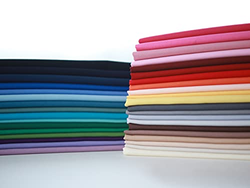 COTTONVILL 20COUNT Cotton Solid Quilting Fabric (2.5inch Strip, 23-Beetroot Purple)