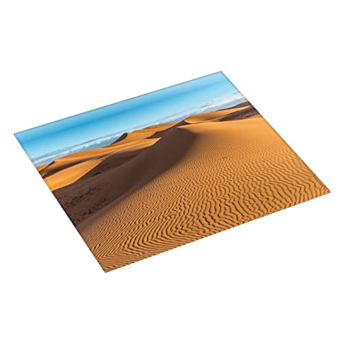 Sand Dunes in The Sahara Desert Printed Drying Mat For Kitchen Ultra Absorbent Microfiber Dishes Drainer Mats Non-Slip Silicone Quick Dry Pad - 18 X 16inch
