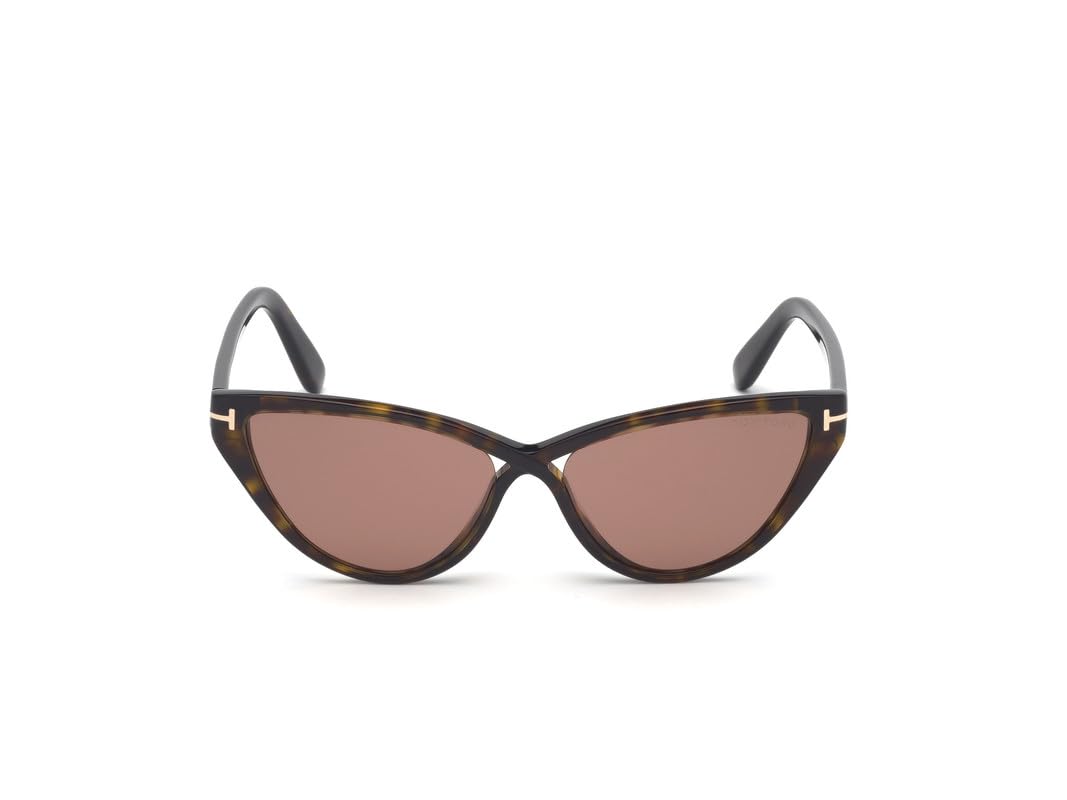 Tom Ford Cateye Sunglasses TF740 Charlie-02 52E Dark Havana 56mm FT0740
