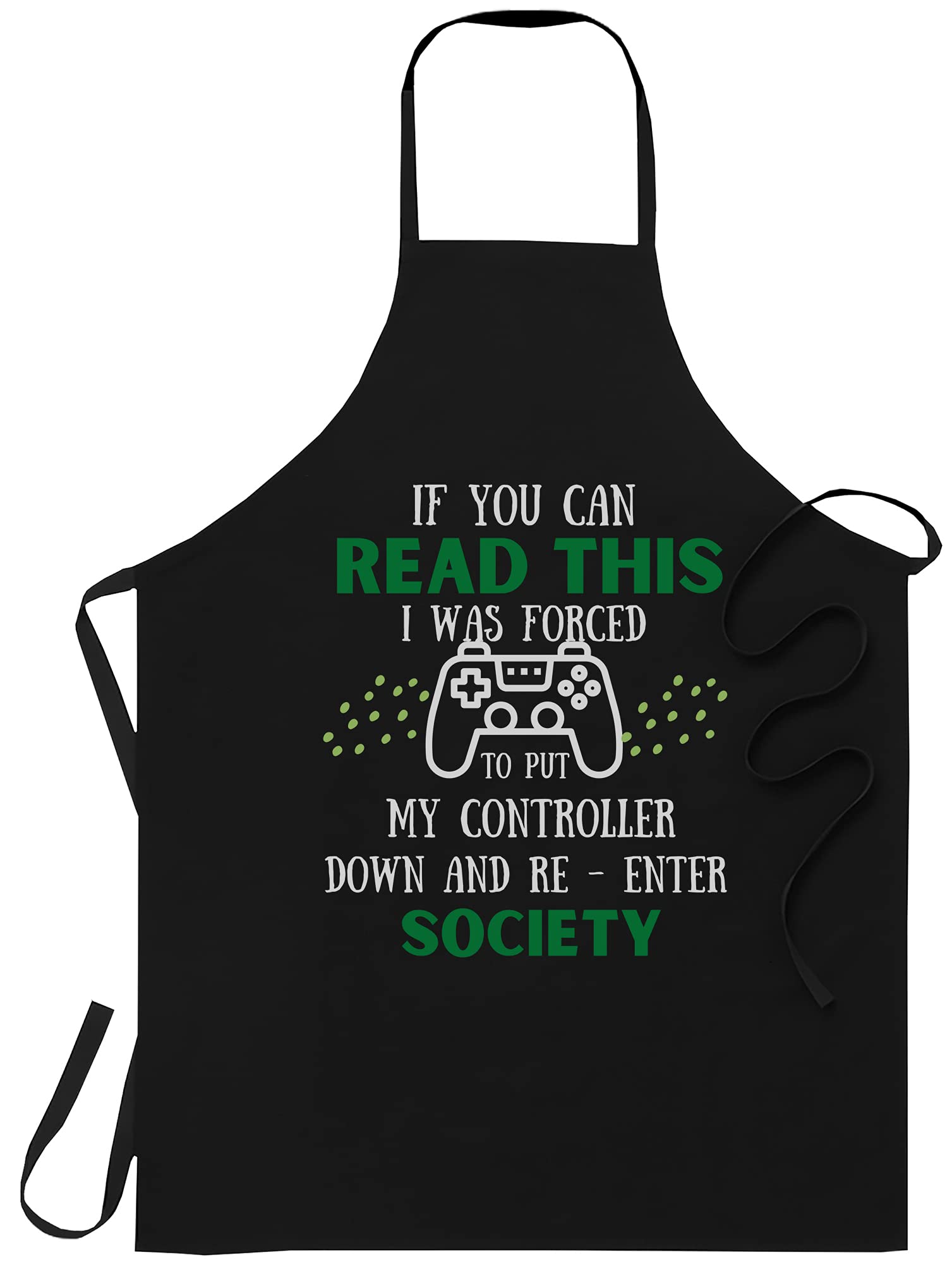 gamer Black Cooking Aprons- Gamer for Teen Boys - If You Can Read This Video Game T-Shirt Black Apron