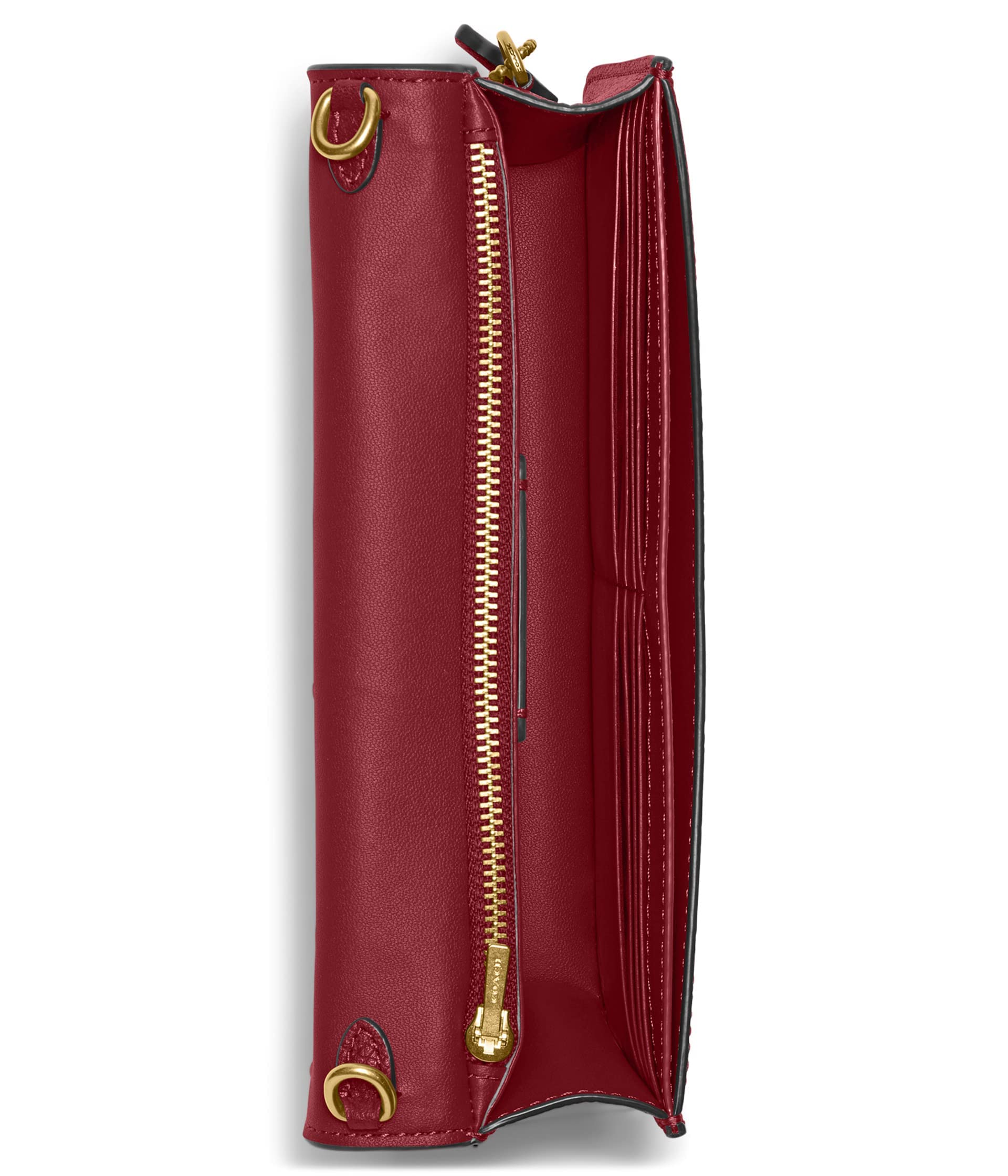 Coach Polished Pebble Leather Hayden Crossbody Cherry One Size