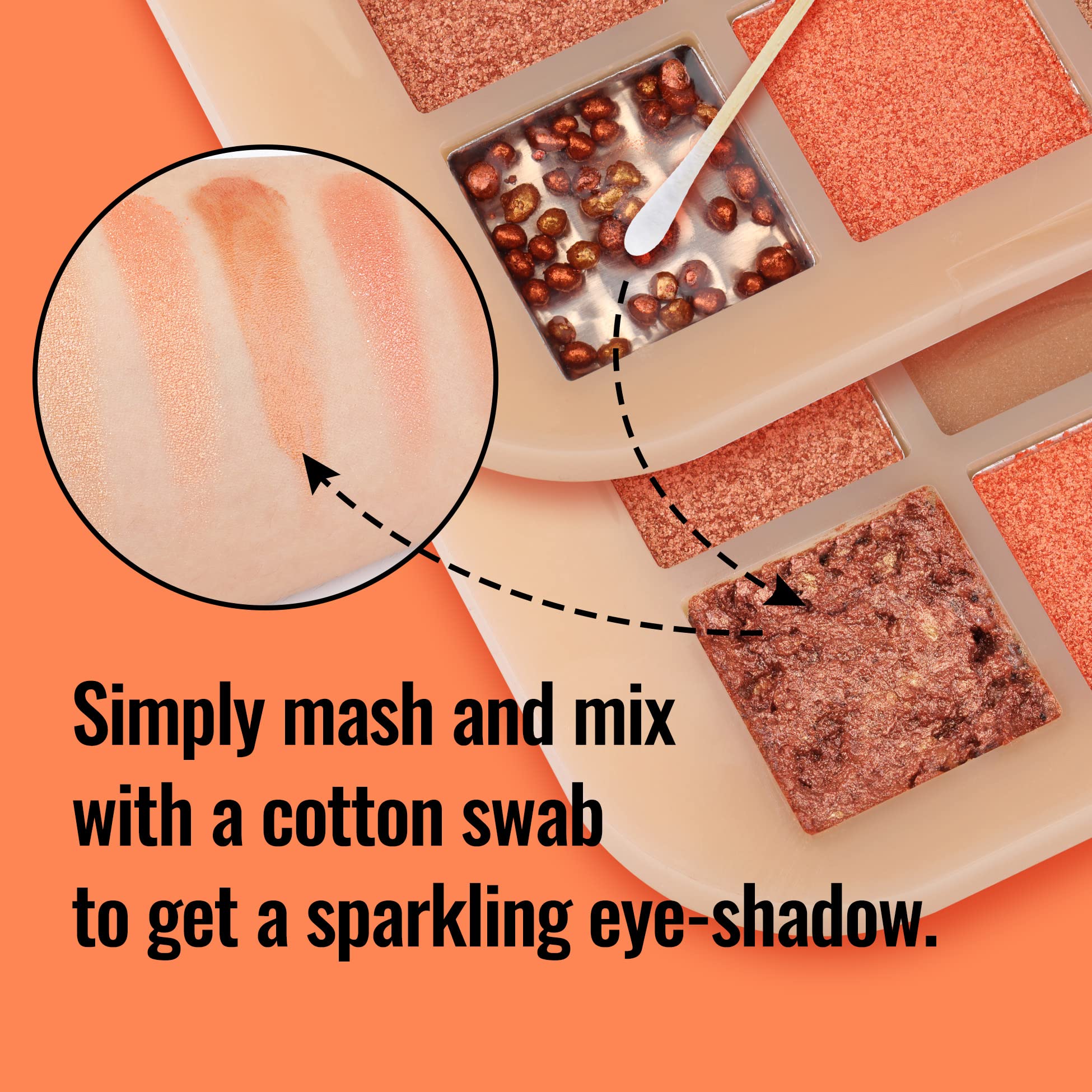 EYDEVRO 20 Colors Eyeshadow Palette Makeup Shimmer Matte and Glitter Eye Shadow Korean Makeup Palette, High Pigmented Shades, Pressed Pearls Cream Texture Eyeshadow