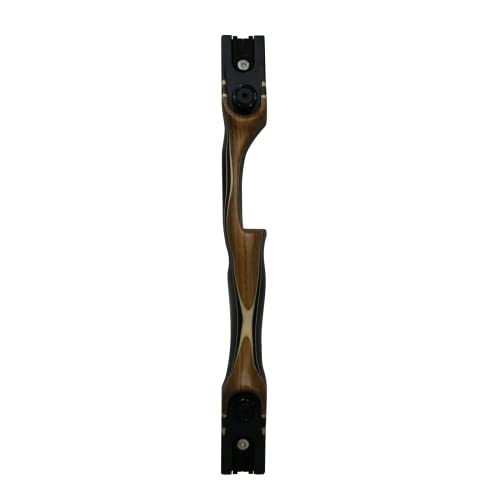 DEERACE Wooden ILF Bow Riser 17 Inch 19 Inch Recurve Bow Handle Takedown Bow Riser Right Left Handed for Archery Bow Targeting (19 Inch Right)