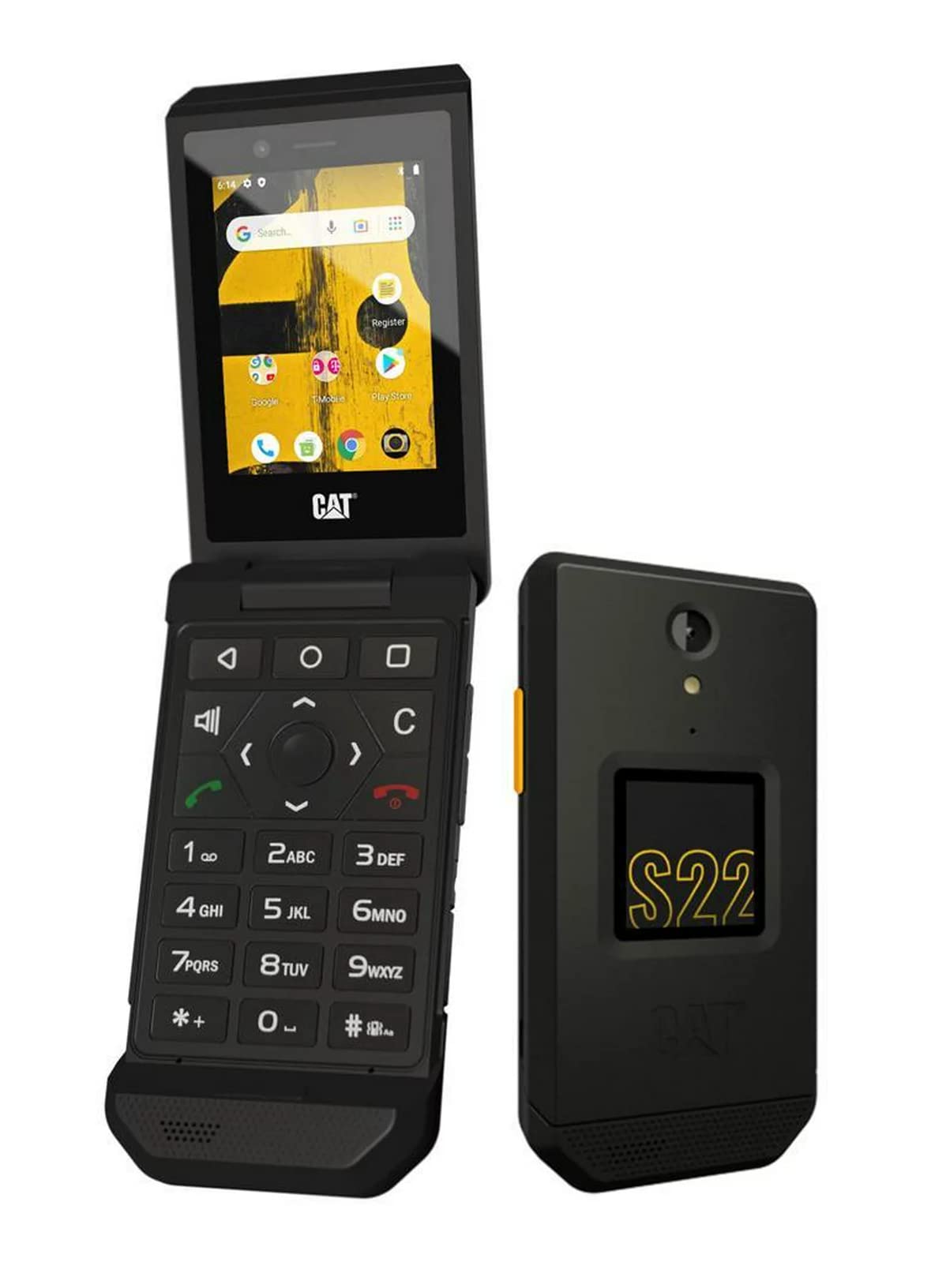 CAT S22 FLIP BLACK T-MOBILE LOCKED (Renewed)