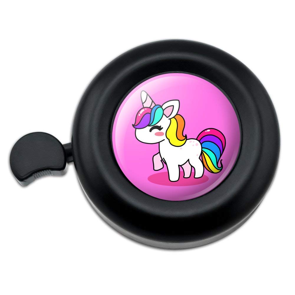 Cute Kawaii Rainbow Unicorn Chibi Bicycle Handlebar Bike Bell