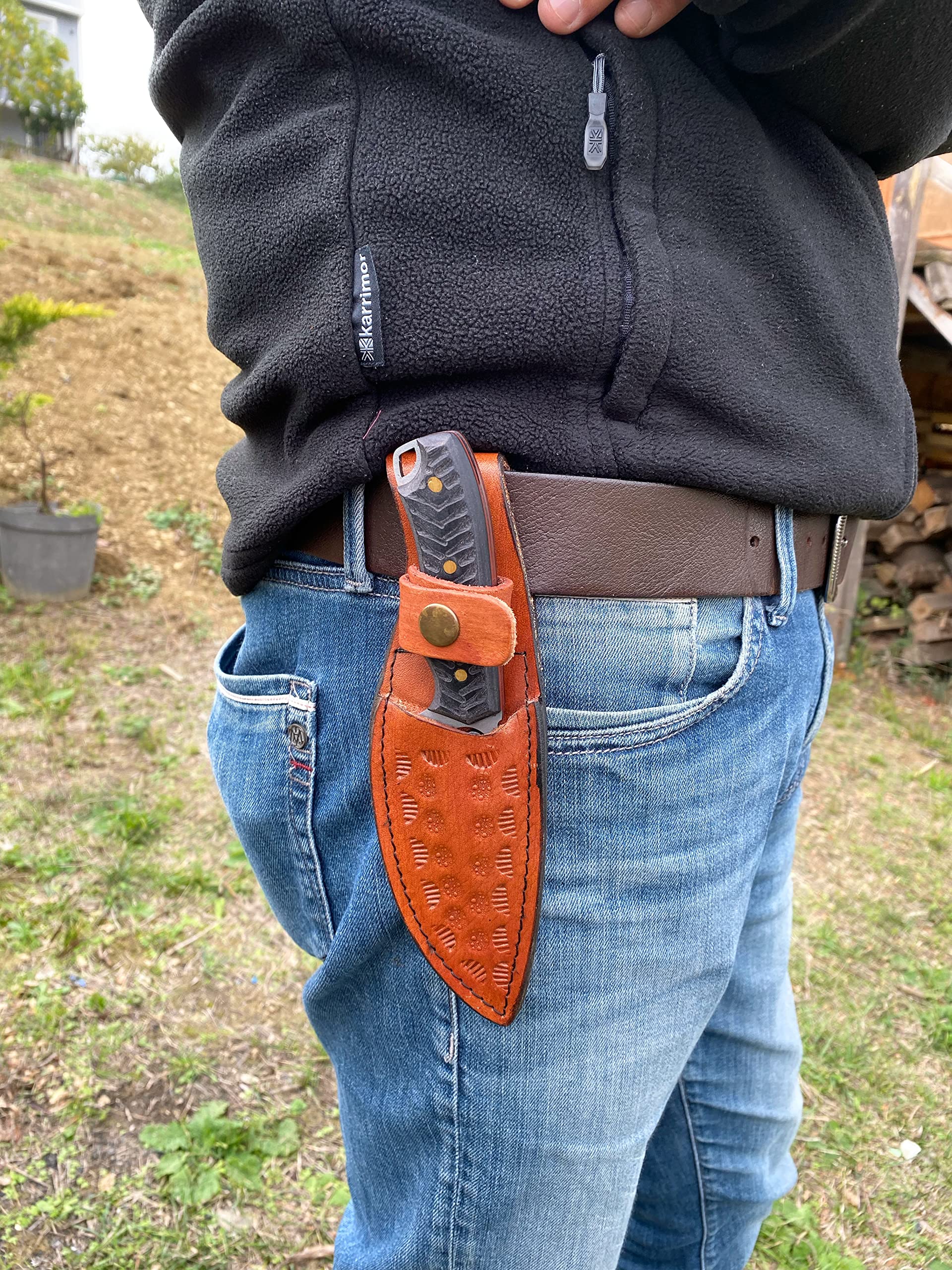Custom Handmade Knife-4116 Stainless Steel Survival Knife for Hunting and Camping- Fixed Blade Knives - Include Sheath