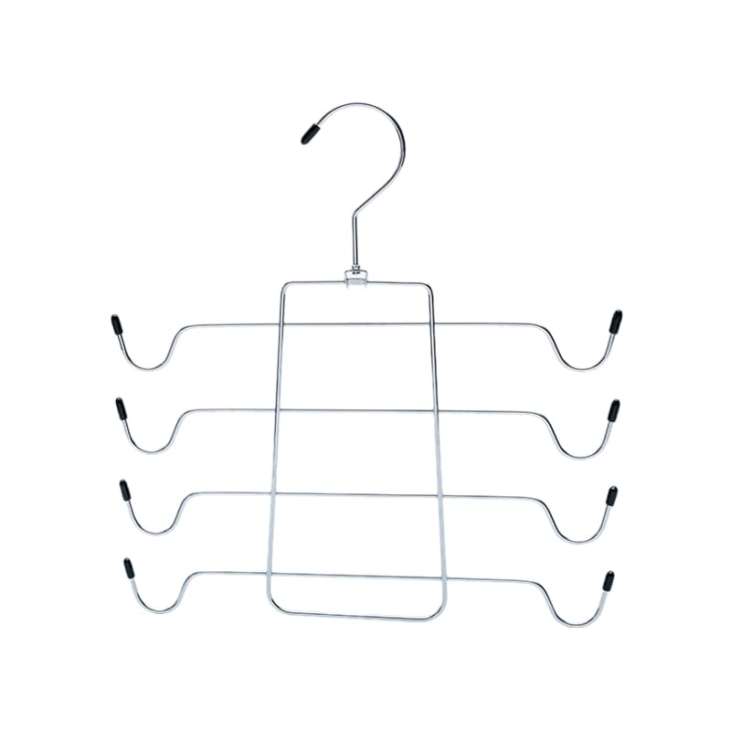 Multi Layer Underwear Drying Hanger, 360 Degree rotatable Folding Sling Hanger Seamless Multi Function Clothes Drying Rack (4 Layers)