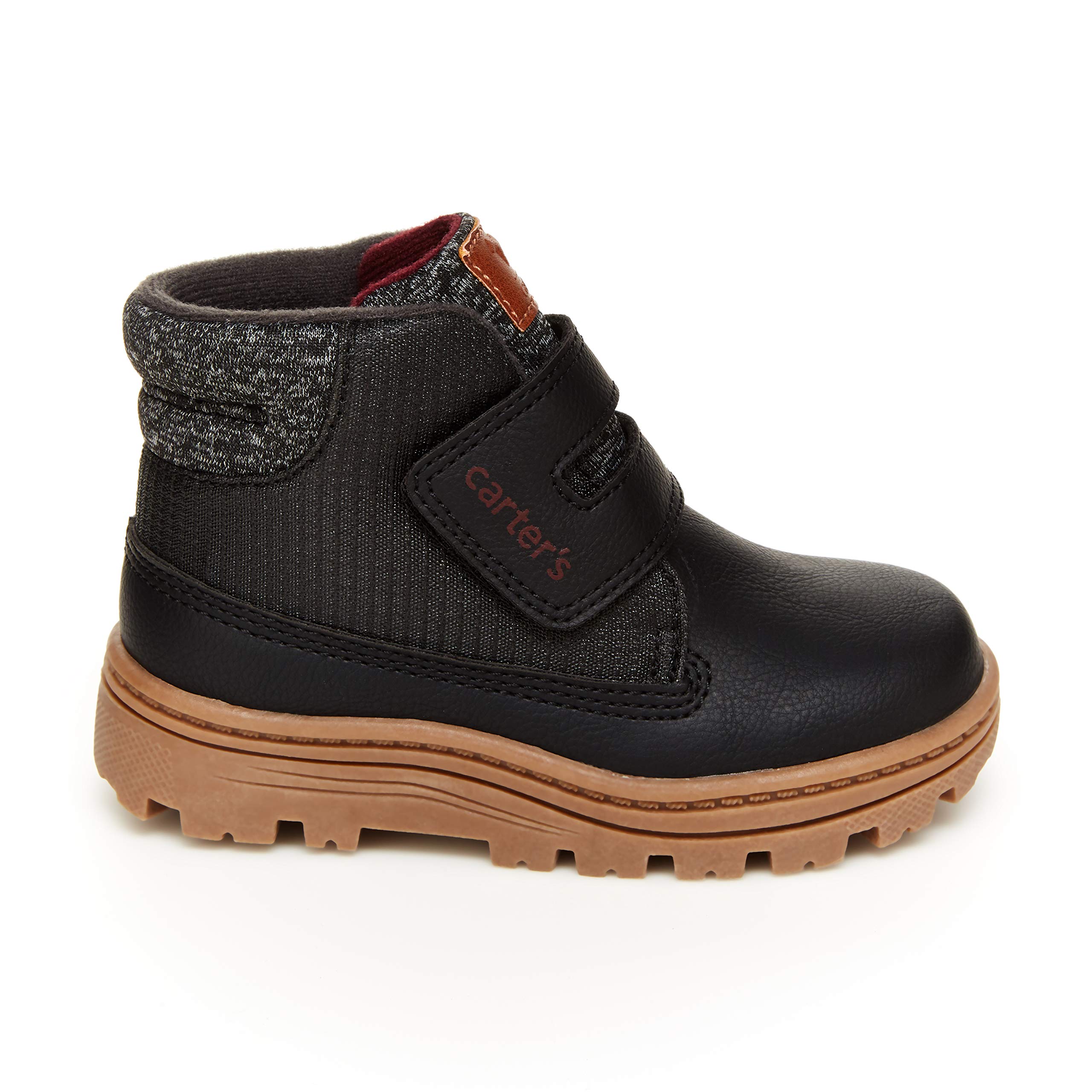 carter's Boy's Kelso Fashion Boot, Black, 11 Little Kid