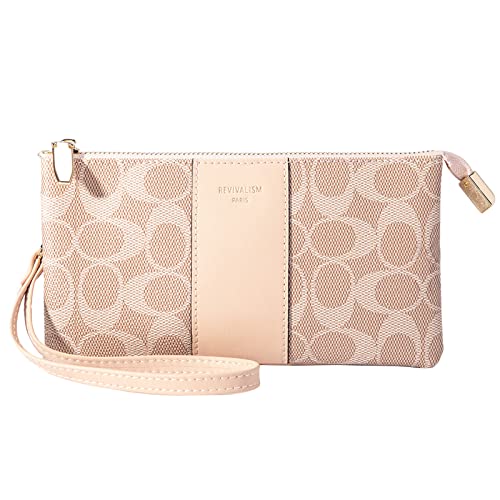 EXTREE Women's Small Wallet Fashion Layered Slim RFID Blocking Wallet With Mini Zipper Coin Pocket