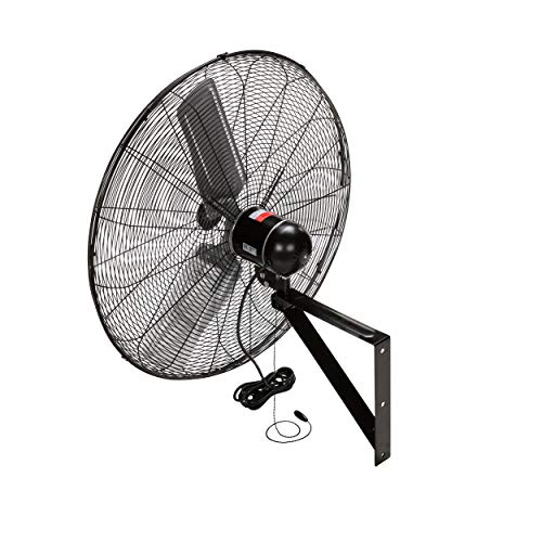 TPI Corporation Single Phase Wall Mount Commercial Circulator – 30" Diameter, 120 Volt Exhaust Fan – Ventilation Fans. Commercial Extractor Fans