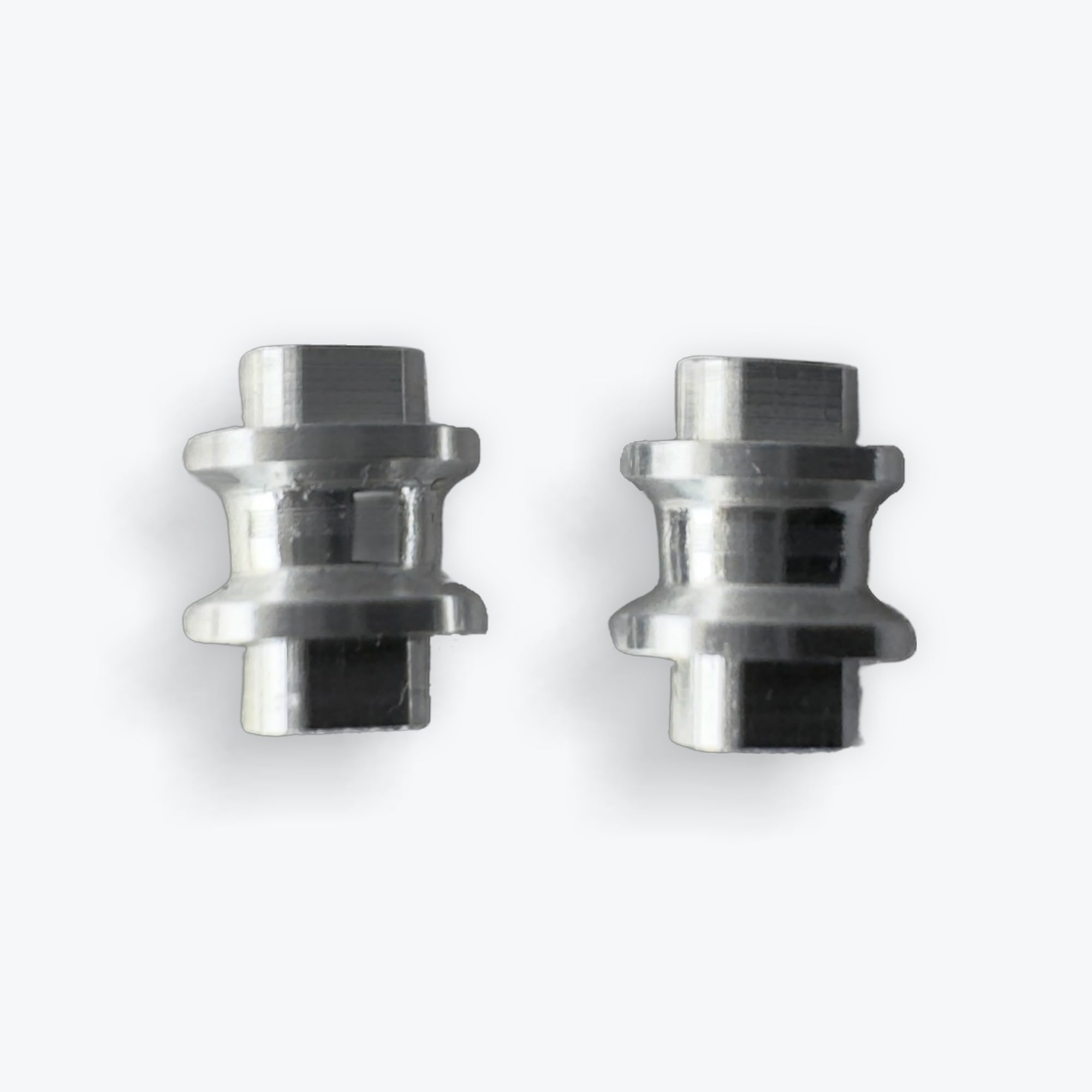 Generic Aluminum Barrel Bushings Compatible For Benchmade Mini/Full Size Bugout 2pc MADE IN USA, Silver