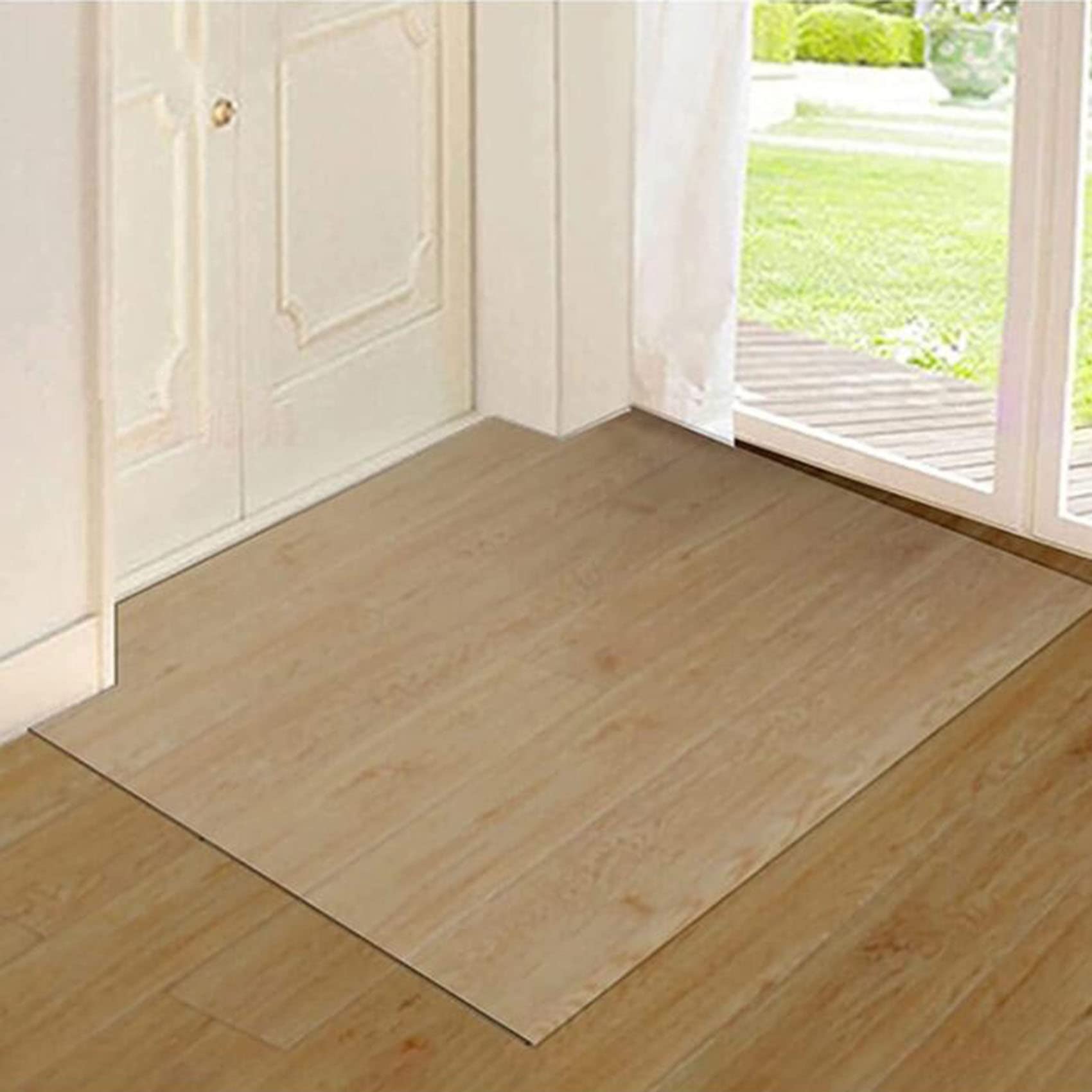 Clear PVC Desk Chair Mat PVC Clear Vinyl Floor Runner Protect Pads/Non Slip Transparent Doormat Protector Chair Mat,1.5mm,Transparent Floor Mat,110/120/130/140/150/160cm Wide,Office Home Chair Mat, fo
