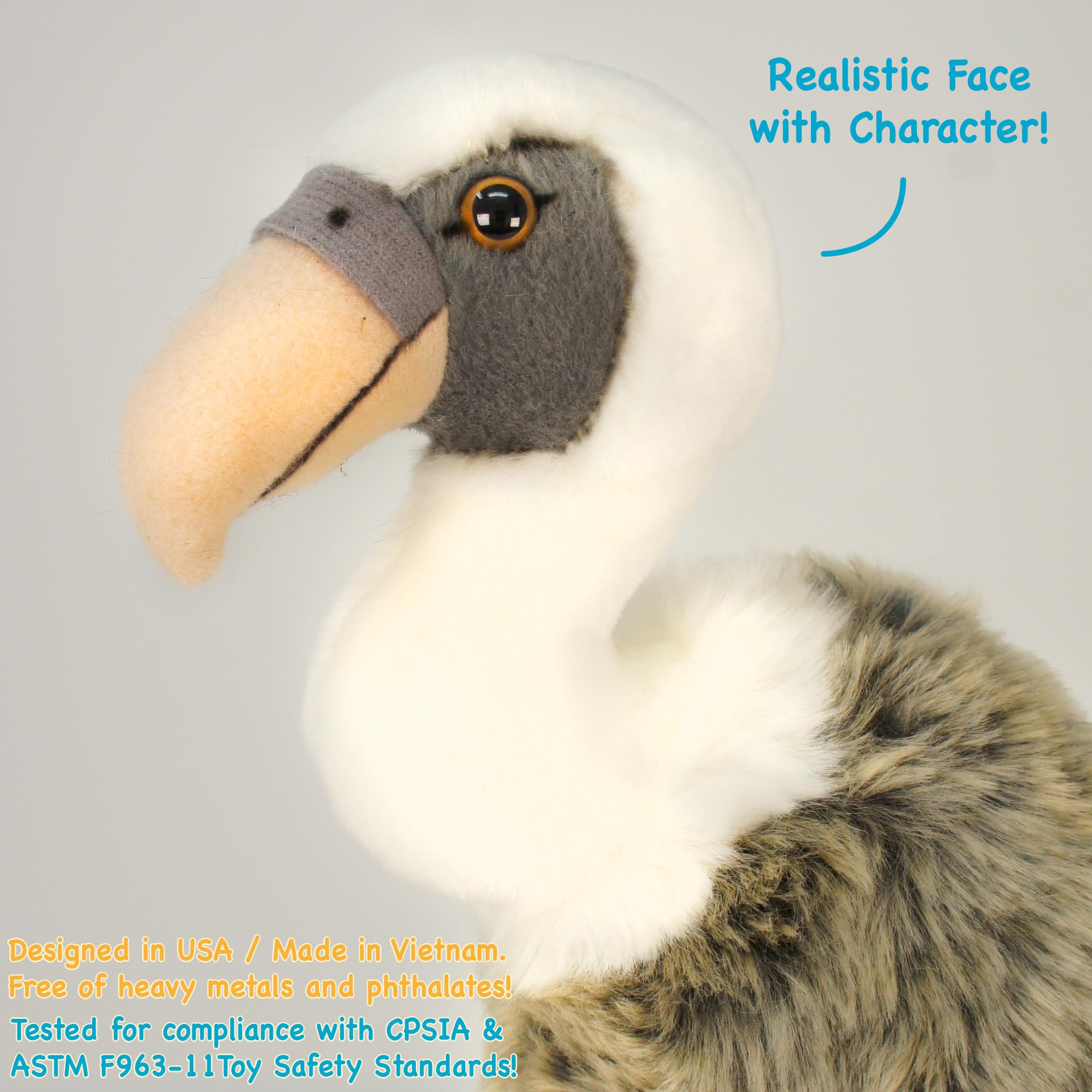 TigerHart Violet The Vulture - 12 Inch Stuffed Animal Plush Buzzard Bird