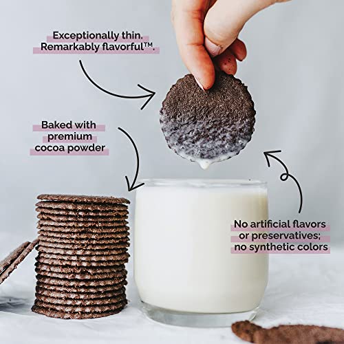 Dewey's Bakery Brownie Crisp Cookie Thins | No Artificial Flavors, Synthetic Colors or Preservatives | Baked in Small Batches | 9oz (Pack of 1)