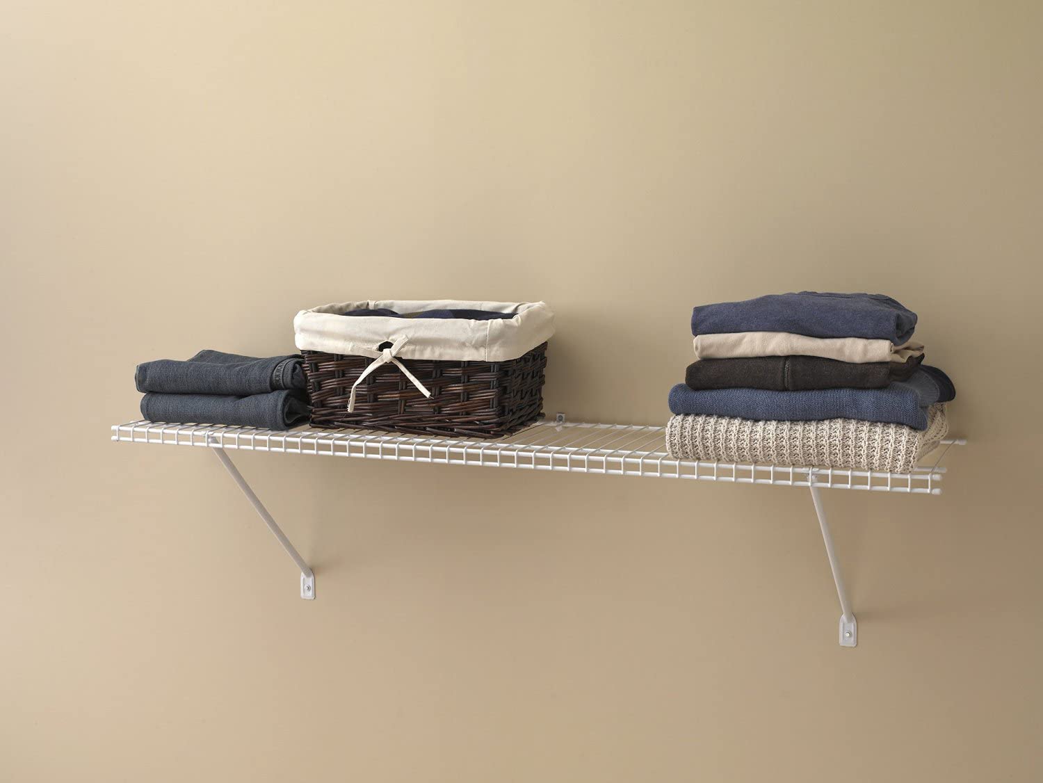 ClosetMaid 51041 Prepack Wire Shelf Kit, 4-Feet , White