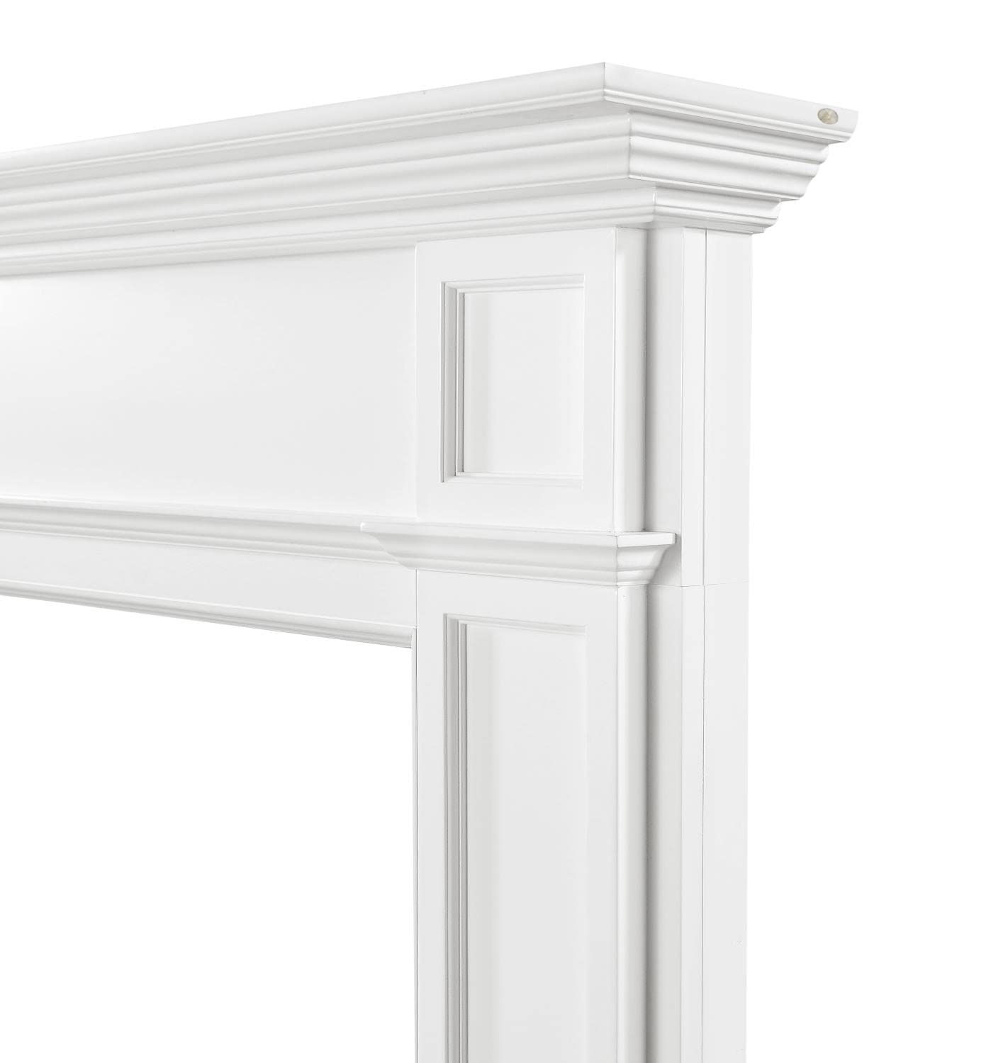 Pearl Mantels 540-48 Marshall Fireplace, 48-Inch, White Paint Mantel Surround, Opening Width