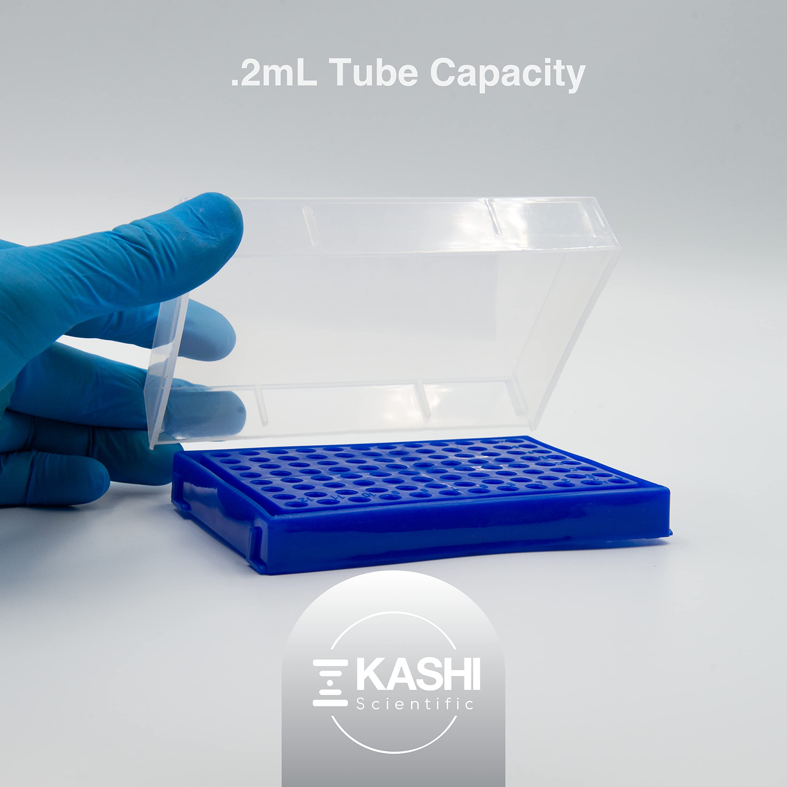 Kashi Scientific 96 Well PCR Tube Rack for 0.2mL PCR Tubes and PCR Plates, 8x12 PCR Tube Rack [3 Racks]