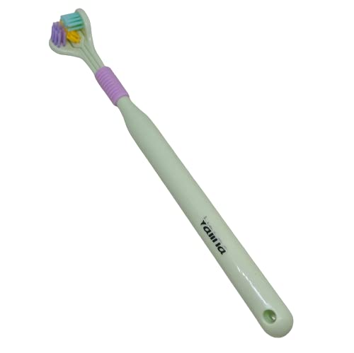 Green 3-Sided Triple Angle Toothhugger Training Toothbrush, Ultra Soft Bristles, Toddler and Autistic Oral Care for 1 Year and Up