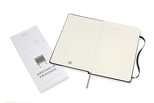 Moleskine PRO Notebook, Hard Cover, Large (5" x 8.25") Professional Project Planning, Black, 240 Pages