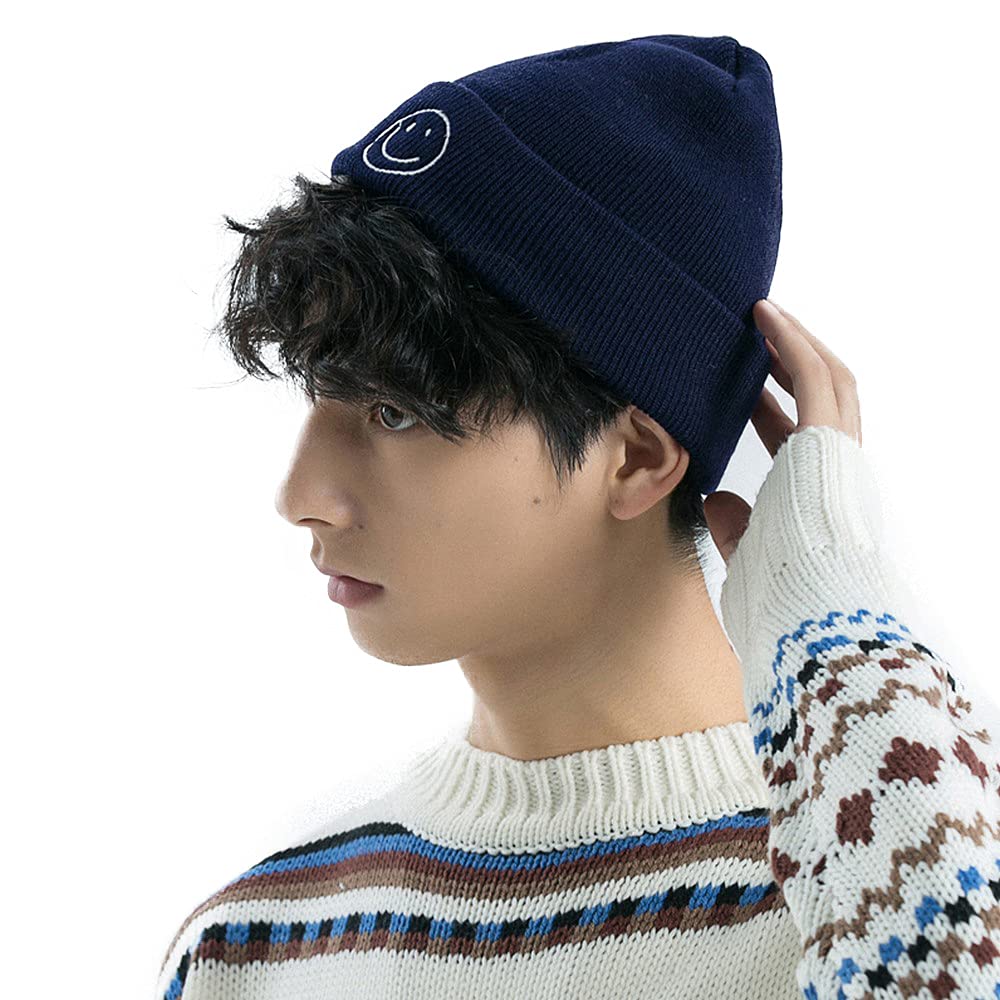CLAPE Beanie Winter Warm Watch Cap Ski Caps Embroidery Fisherman Activewear Short Ski Caps