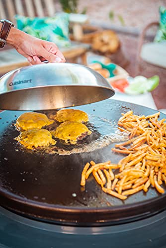 Cuisinart CGG-888 Outdoor Stainless Steel Lid, 360° Griddle Cooking Center