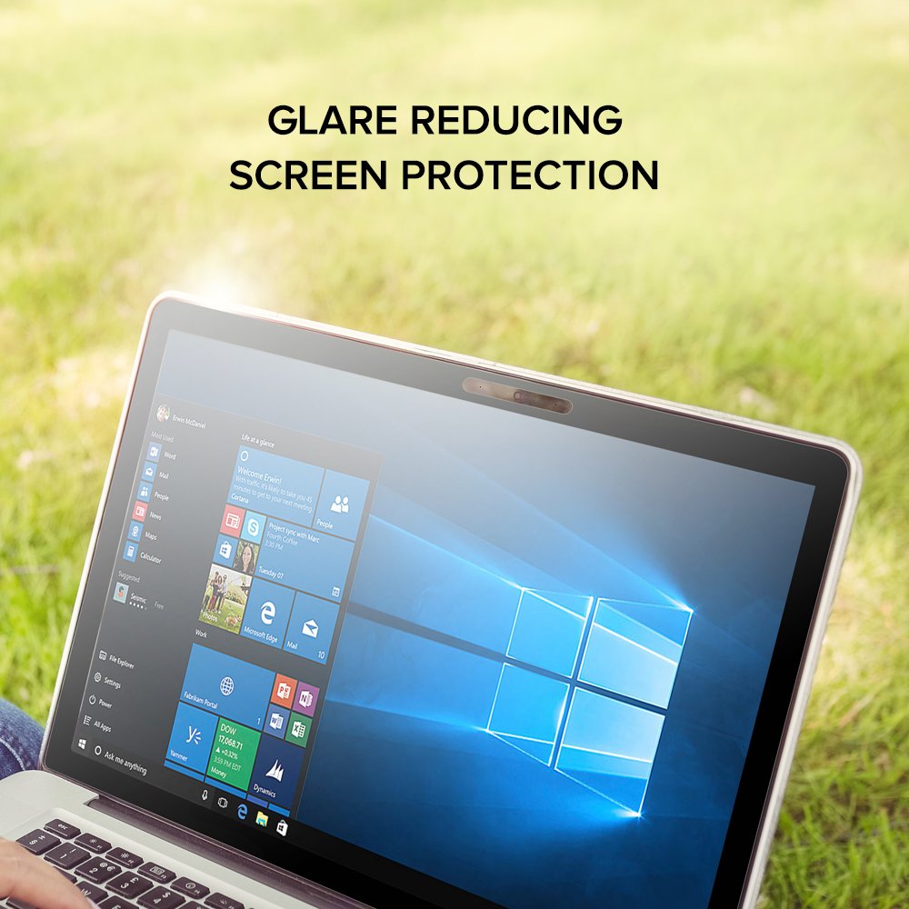 celicious Matte Anti-Glare Screen Protector Film Compatible with Asus Chromebook Flip C214 (Anti-Glare Display) [Pack of 2]