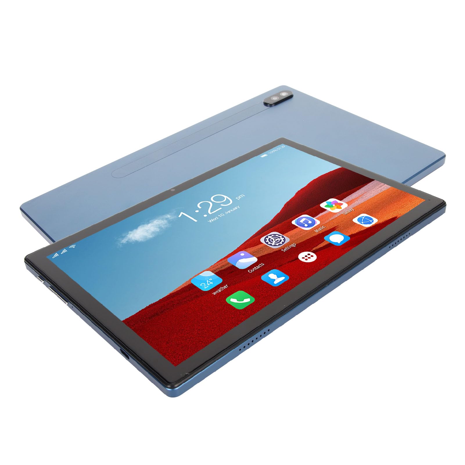DAUZ WiFi Tablet, Digital Tablet 10.1 Inch for Android 12 for Studying for Game (US Plug)