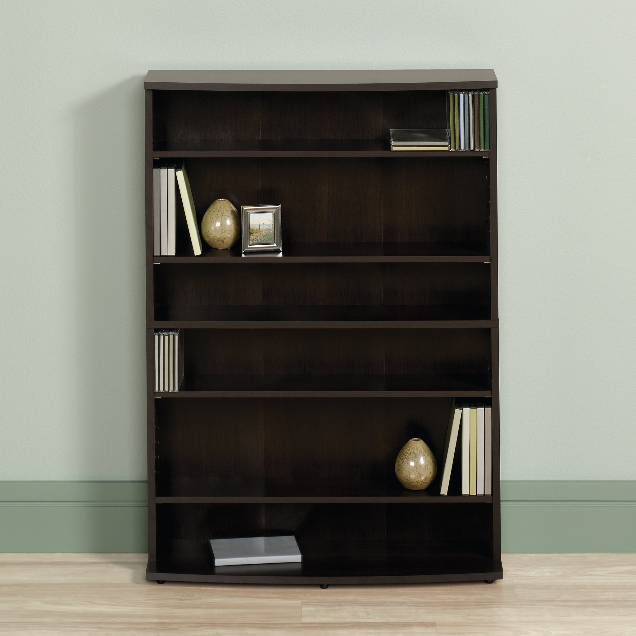 Sauder 413034 Beginnings Multimedia Storage Tower, Cinnamon Cherry