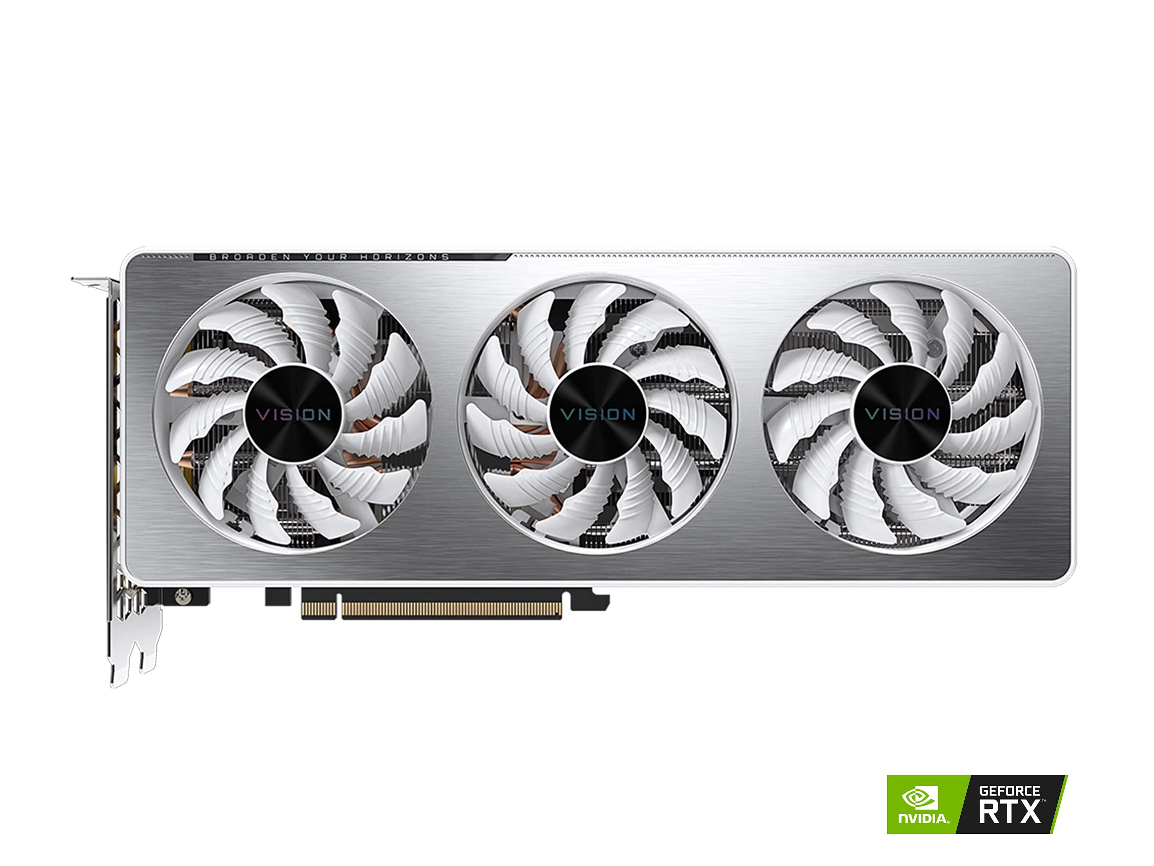 GIGABYTE GeForce RTX 3060 Ti Vision OC 8G Graphics Card, WINDFORCE 3X Cooling System, LHR, 8GB 256-bit GDDR6, GV-N306TVISION OC-8GD REV2.0 Video Card (Renewed)