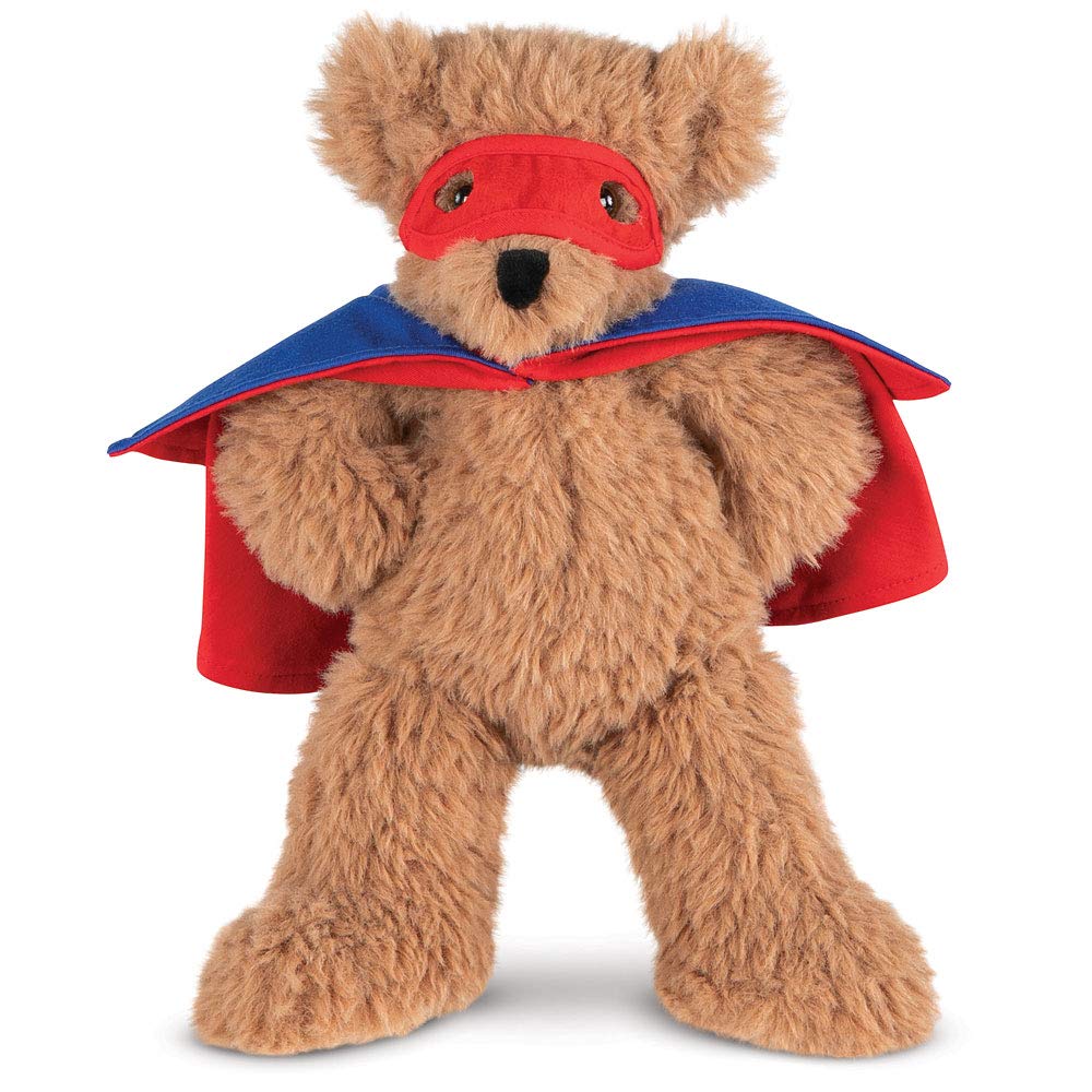 Vermont Teddy Bear Hero Bear - Stuffed Animals for Boys and Girls, 13 Inch, Brown, Super Soft