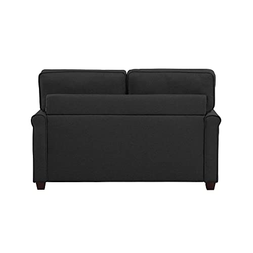 LifeStyle Solutions Convertible Sofa, Black