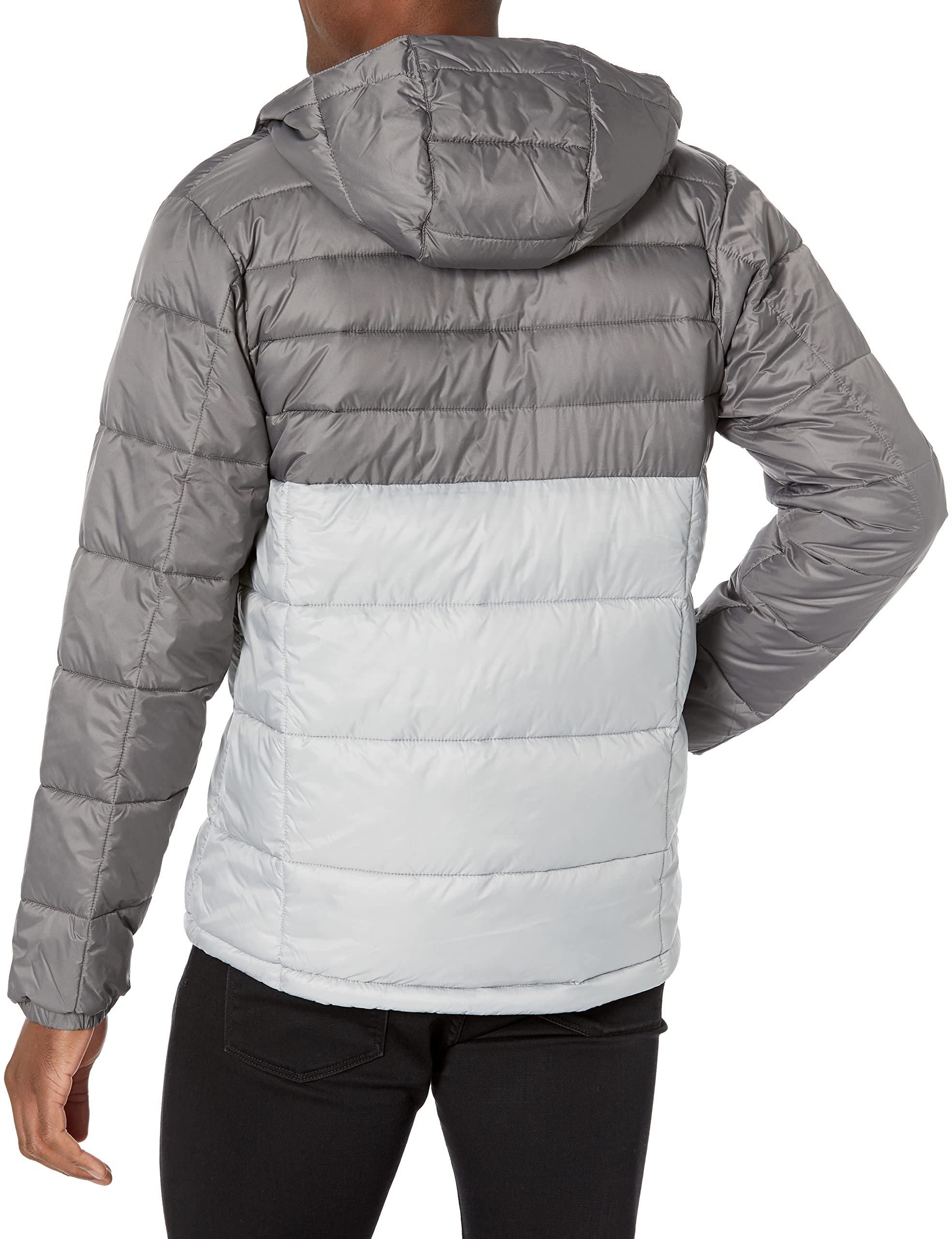 Columbia Men's Buck Butte Insulated Hooded Jacket, Columbia Grey/City Grey, Large
