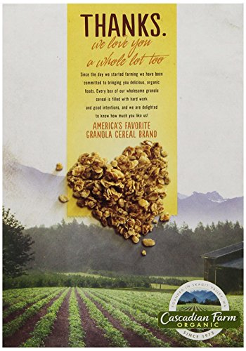 Cascadian Farm Organic Granola Cereal, Berry Cobbler, 13.5 Ounce (Pack of 6)