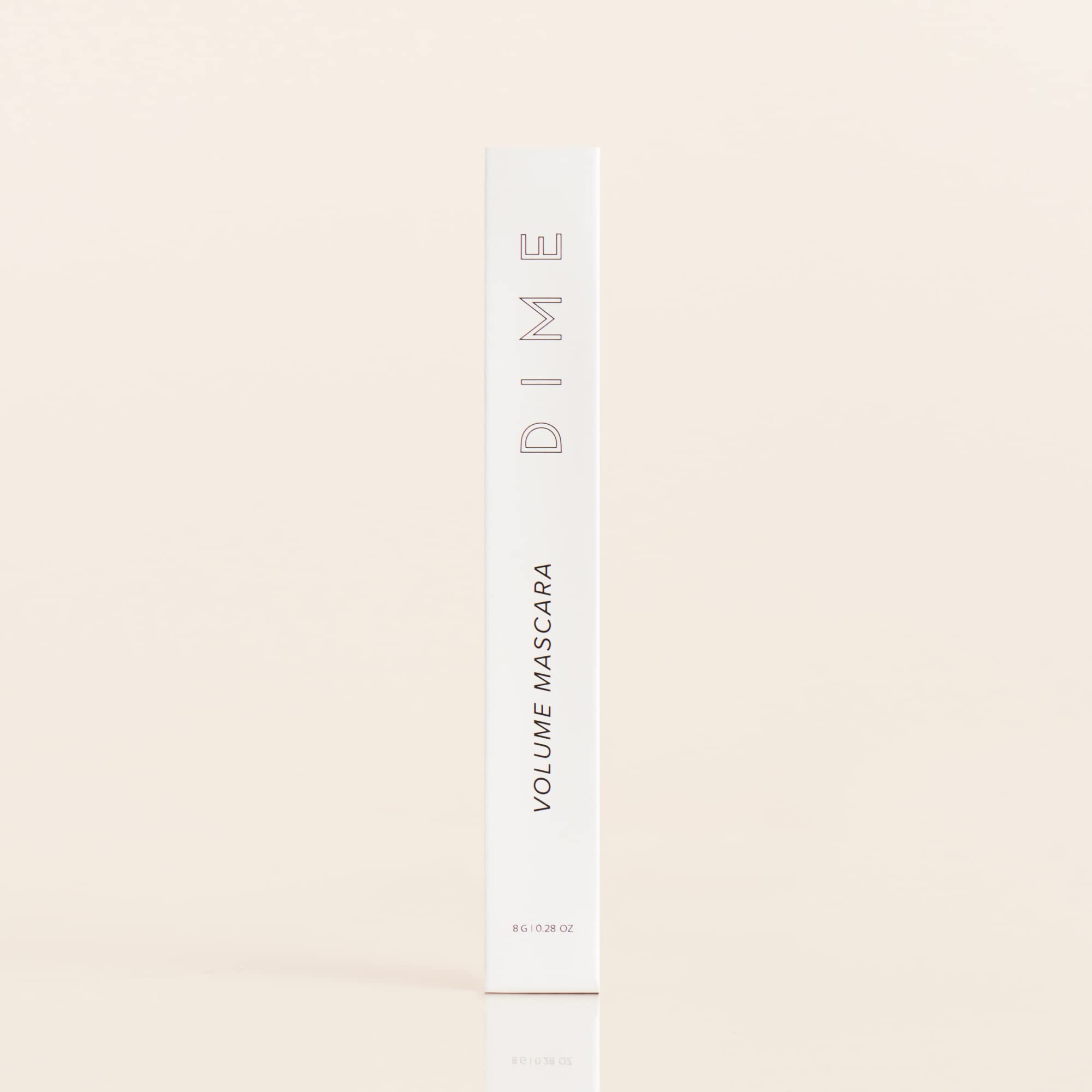 DIME Beauty Volume Mascara, Clean Mascara for Fuller, Thicker Lashes, Black Mascara for Sensitive Eyes, 0.28 oz / 8 g