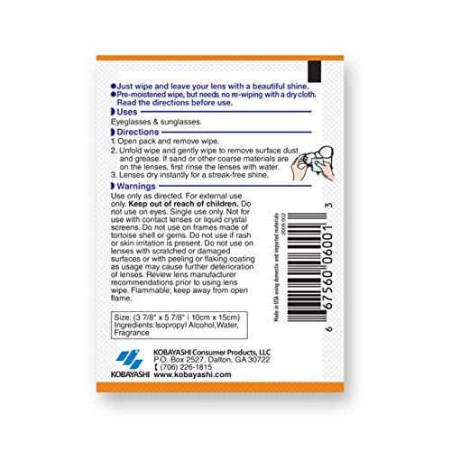 Clearwipe Microfiber Lens Wipes 120 Wipe Value Pack (06000R)