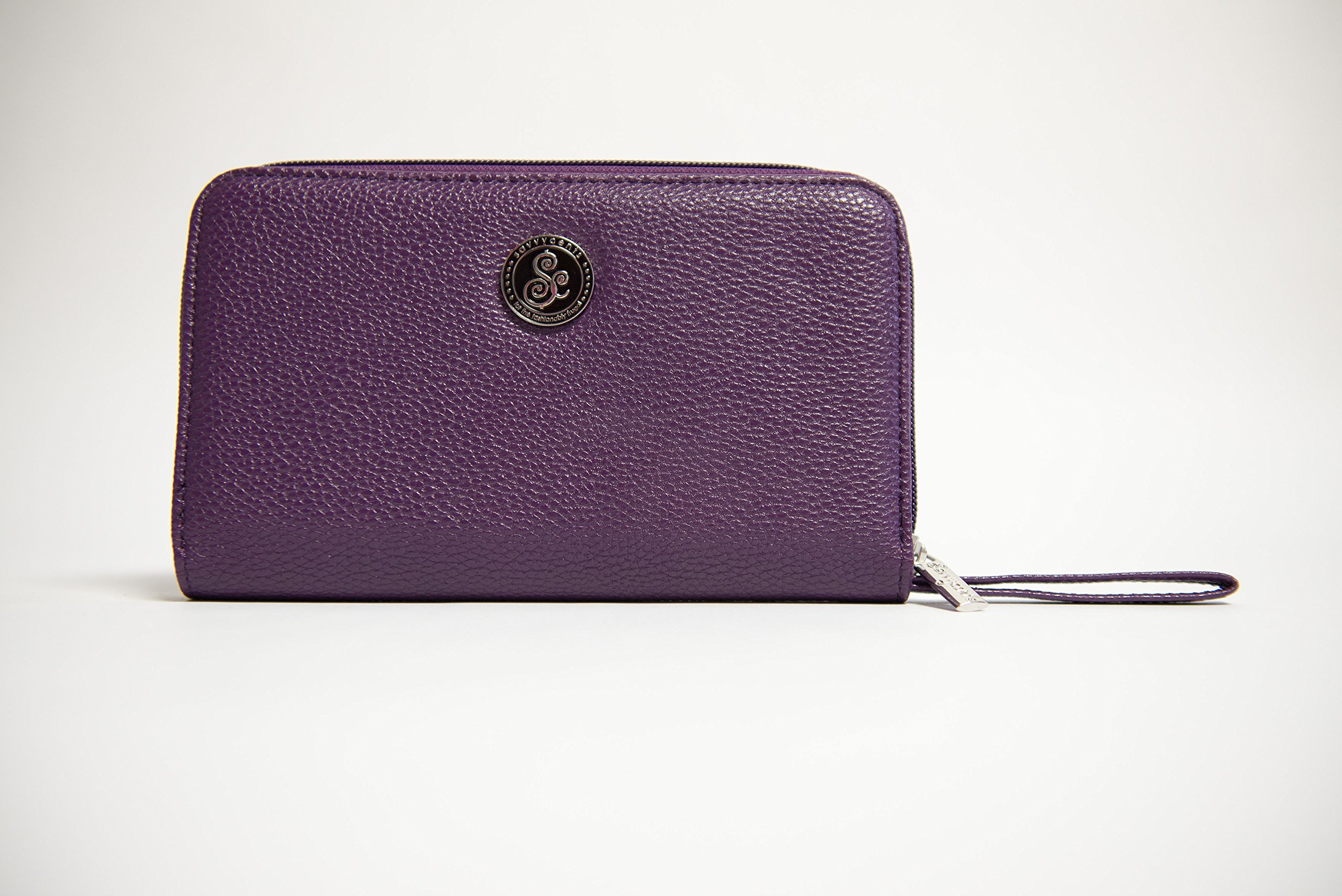 Savvycents Cash Budgeting Wallet (Purple), Zip Around, Accordion File System, Wristlet Strap, Women's Wallet