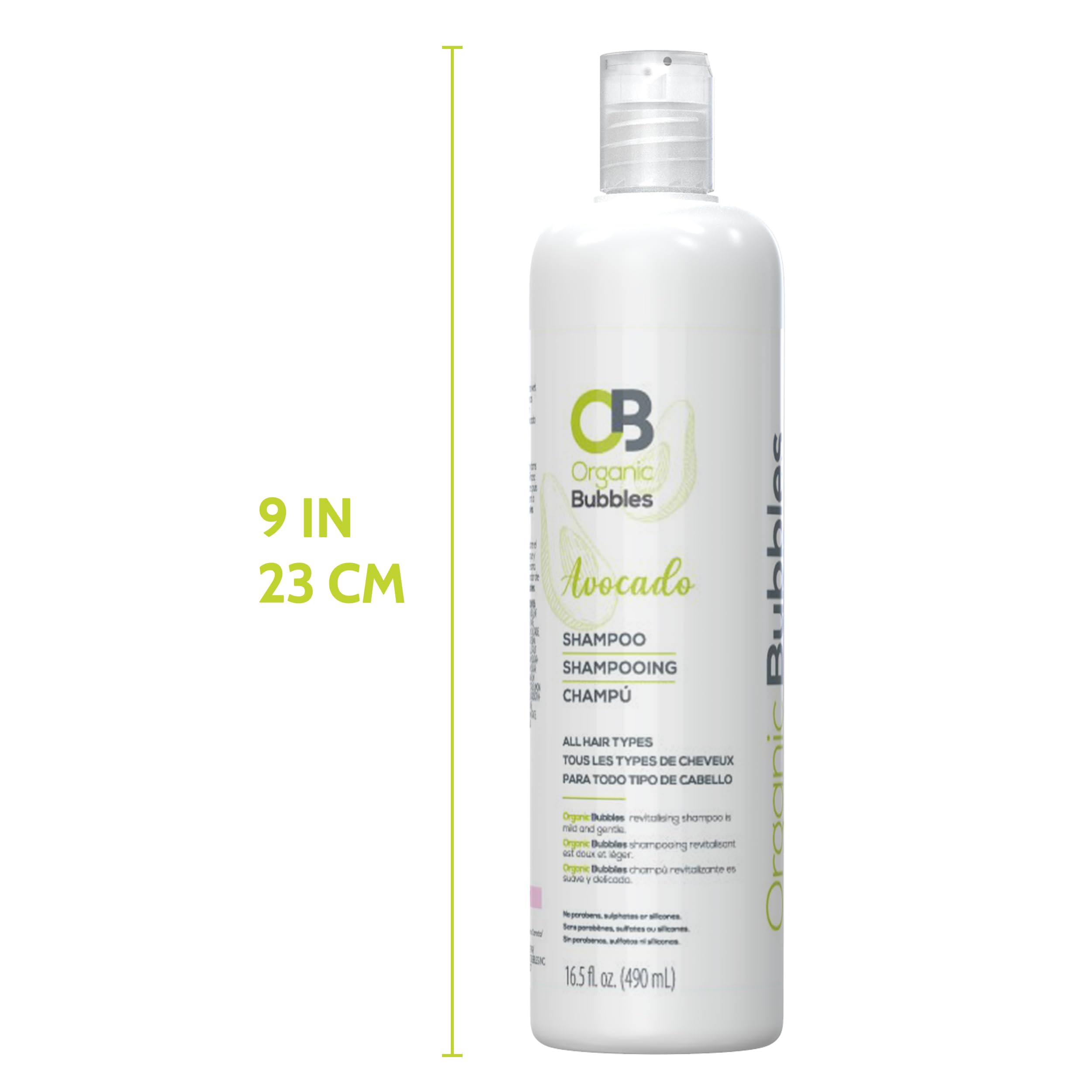 Organic Bubbles Avocado – Vegan and Made in Canada (Shampoo)