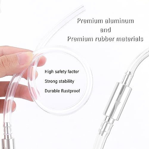 KIFIDAN Motorcycle Brake Bleeder Hose,One Way Check Valve Brake Fluid Bleeder Kit with Tube & Clamp,Universal Motorcycle Accessories Brake System Bleeding Tools for Clutch,Hydraulic Brake