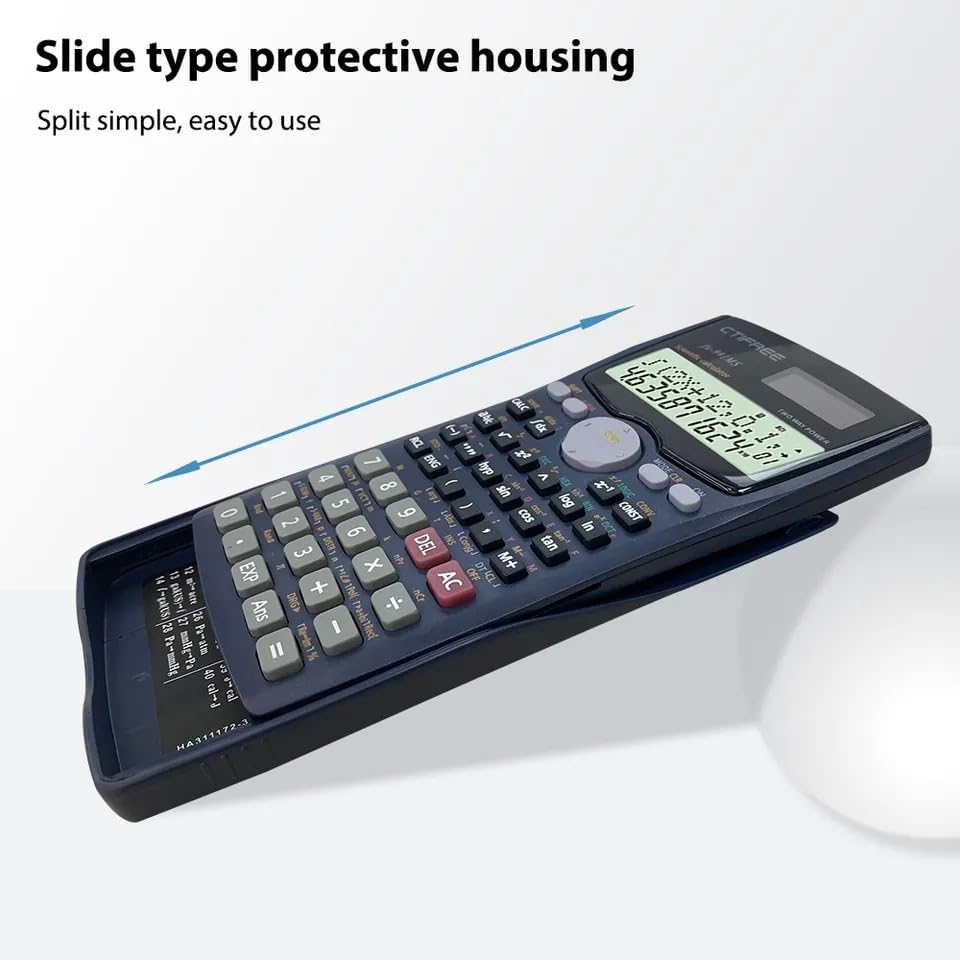 CTIFREE Scientific Calculator FX-991MS College Middle School Mathematics 401 Function Calculadora Cientifica Dual Power Scientific Calculator