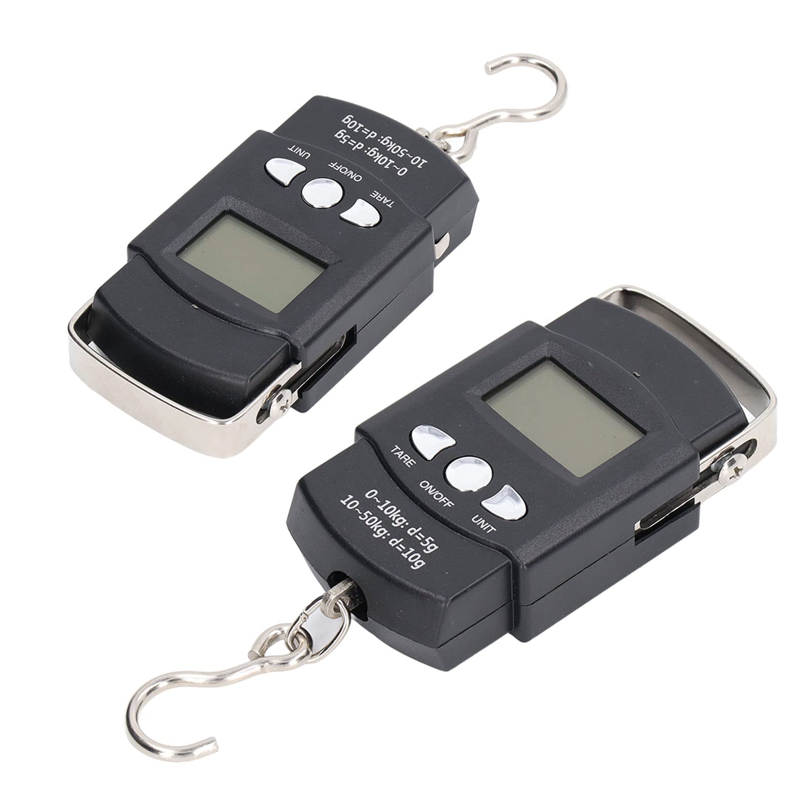 Electronic Hook Scale LCD Fishing Scale Electronic Hanging Hook Scale Digital Hanging Fishing 50kg with 1meter Concealed Tape Measure