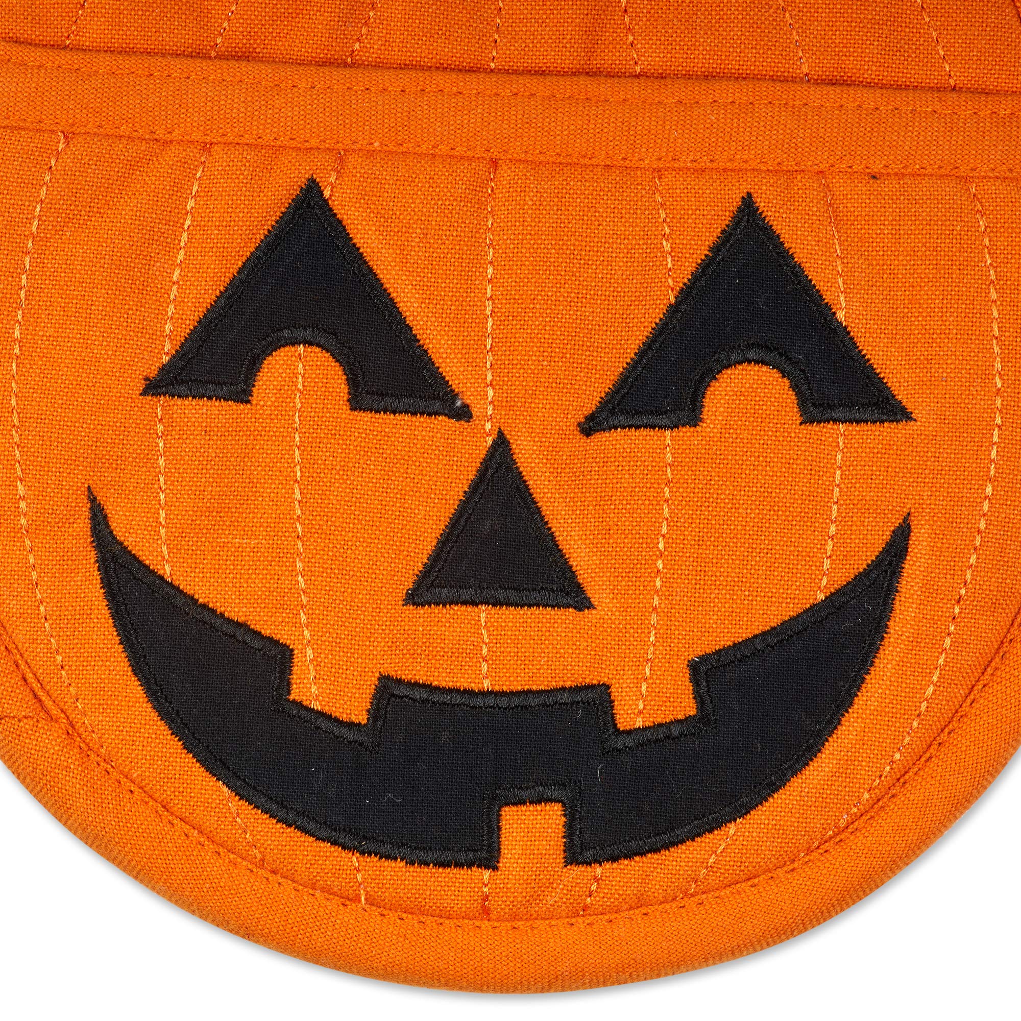 DII Halloween Cooking & Baking Collection Kitchen Accessories, Apron & Oven Mitt Set, Skeleton, 2 Piece