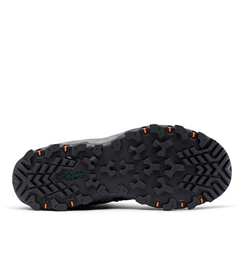 Columbia Women's High Rise Hiking Shoe, Ti Grey Steel Deep Wave, 9