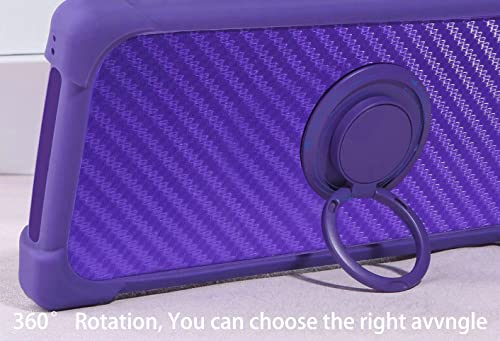 Case for Samsung Galaxy A40 Case Compatible with Samsung Galaxy A40 Phone Case PC backplane + Silicone Soft Frame Cover [360 Metal Ring, Magnetic Car Mount] TZZH-ZI
