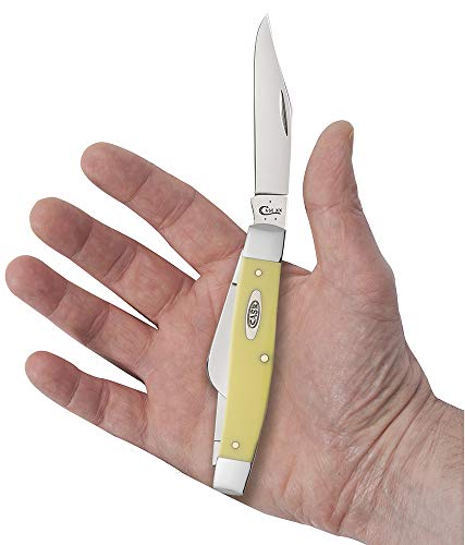Case WR XX Pocket Knife Yellow Synthetic Large Stockman Item #203 - (3375 CS) - Length Closed: 4 1/4 Inches